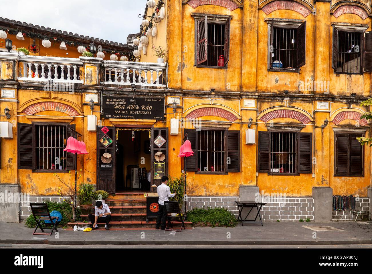 Hoi An, Vietnam; One of the many buildings preserved and made into a ...