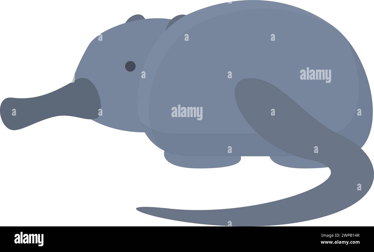 Desman beast icon cartoon vector. Exotic character. Animals mammal card ...