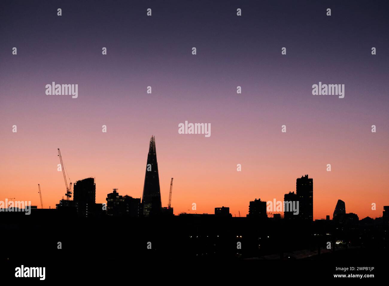 The Shard at sunset Stock Photo - Alamy