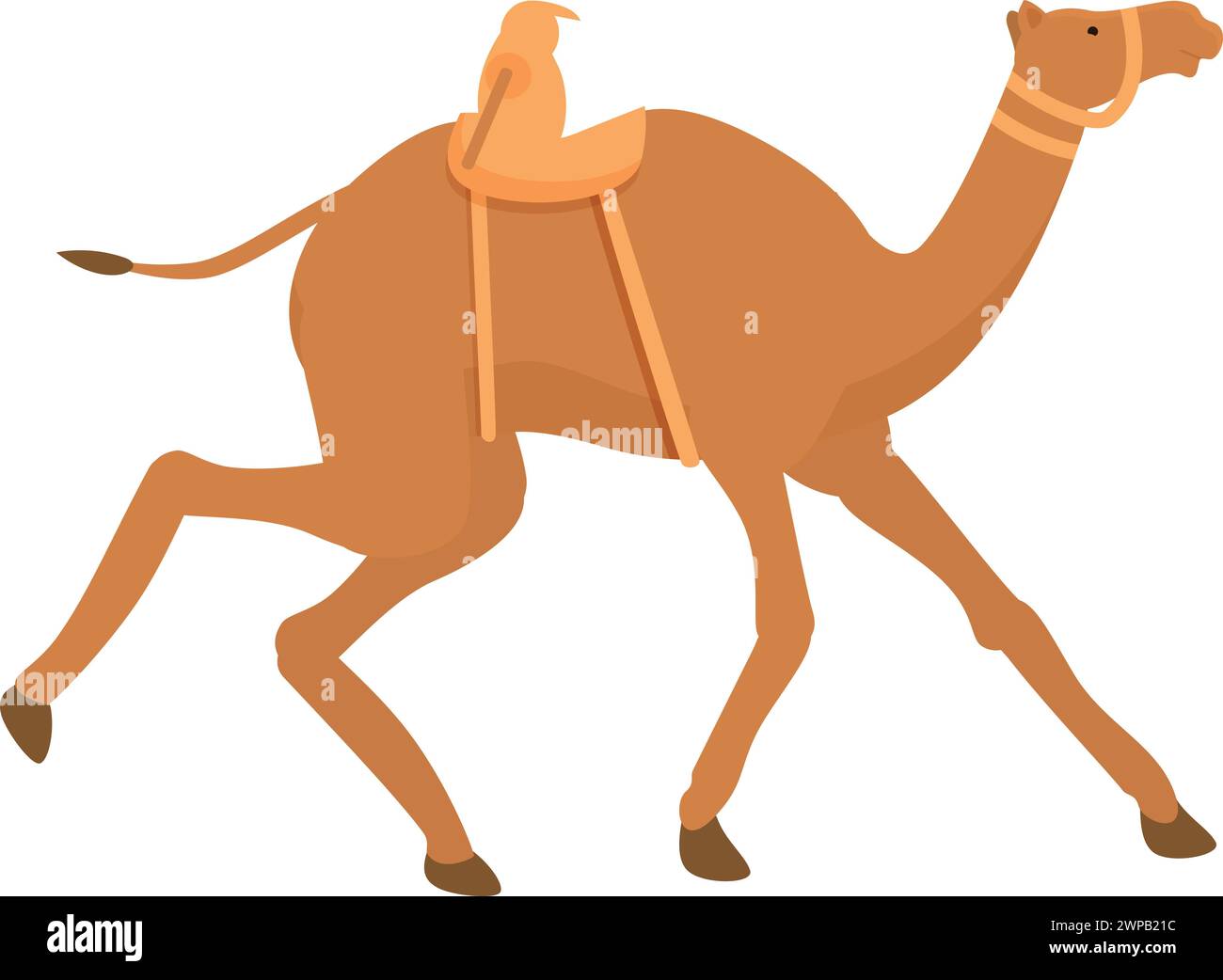Camel run on track icon cartoon vector. Farming sport. Run dubai ...
