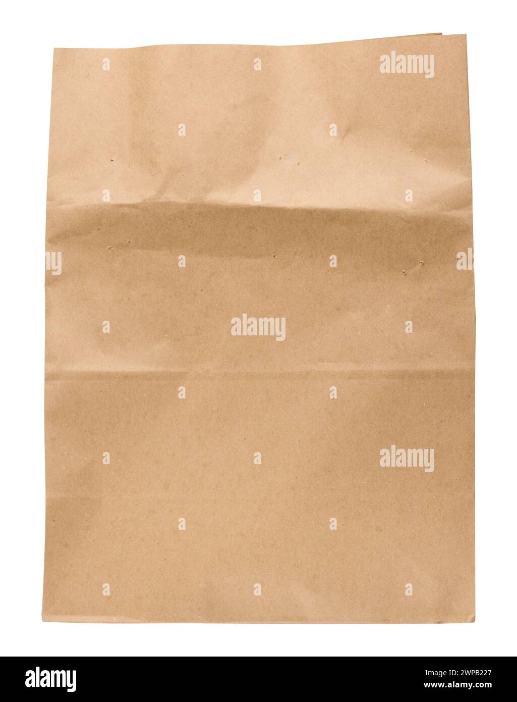 A large empty brown kraft paper bag for packaging products in stores on ...