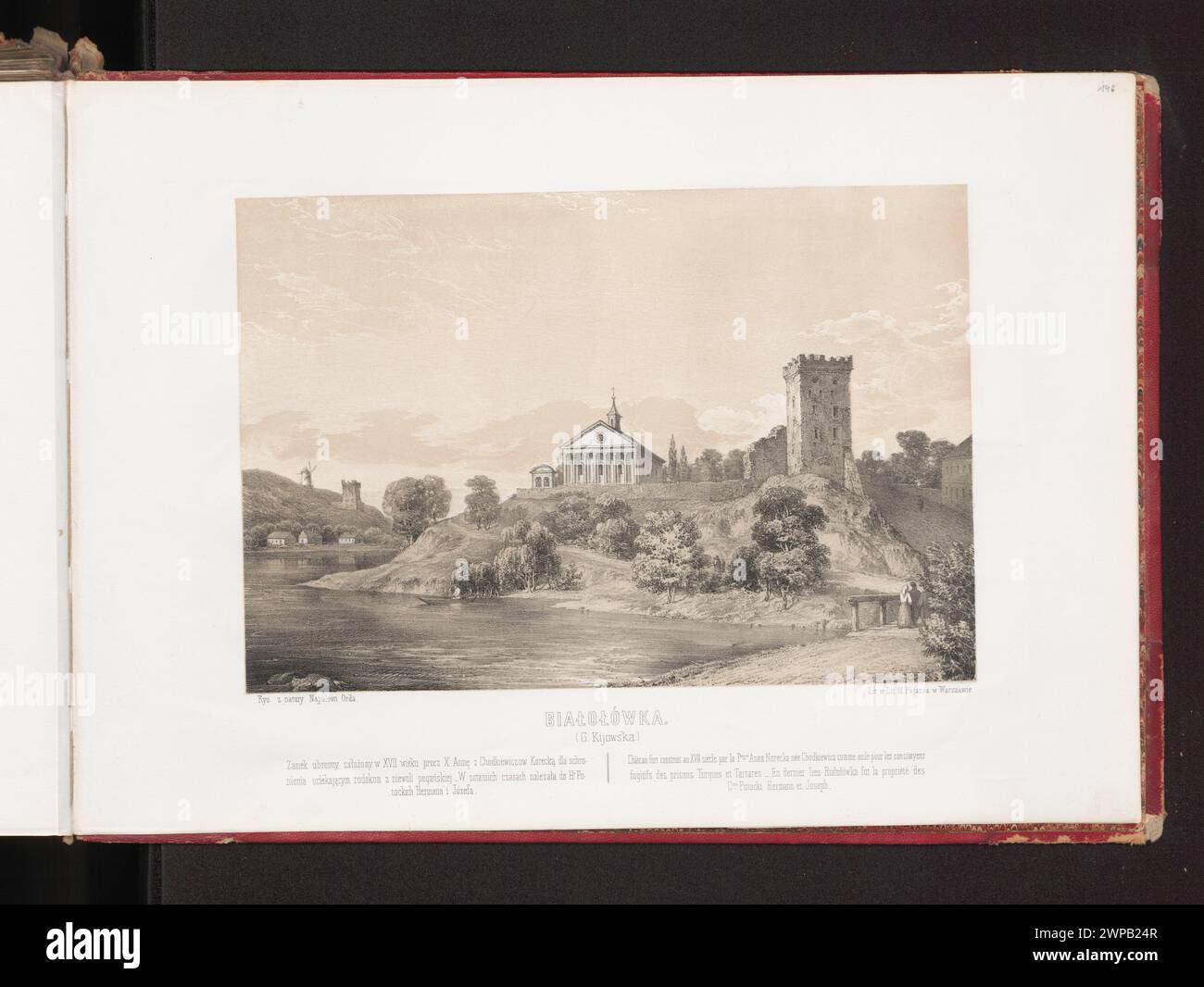 View of Białołówka (Ukraine) by Alojzy Misierowicz and Napoleon Orda ...