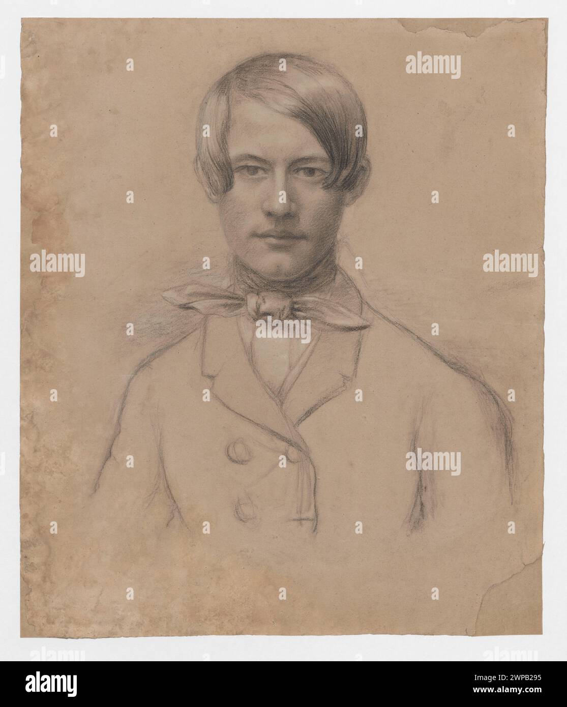 Self -portrait at the age of eighteen; verso, a thin outline; Scholtz ...