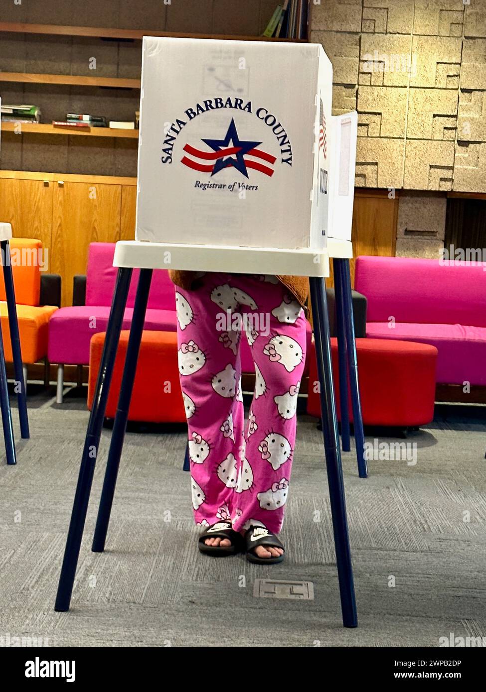 Santa Barbara, California, USA. 5th Mar, 2024. Hello Kitty jammies on a ...