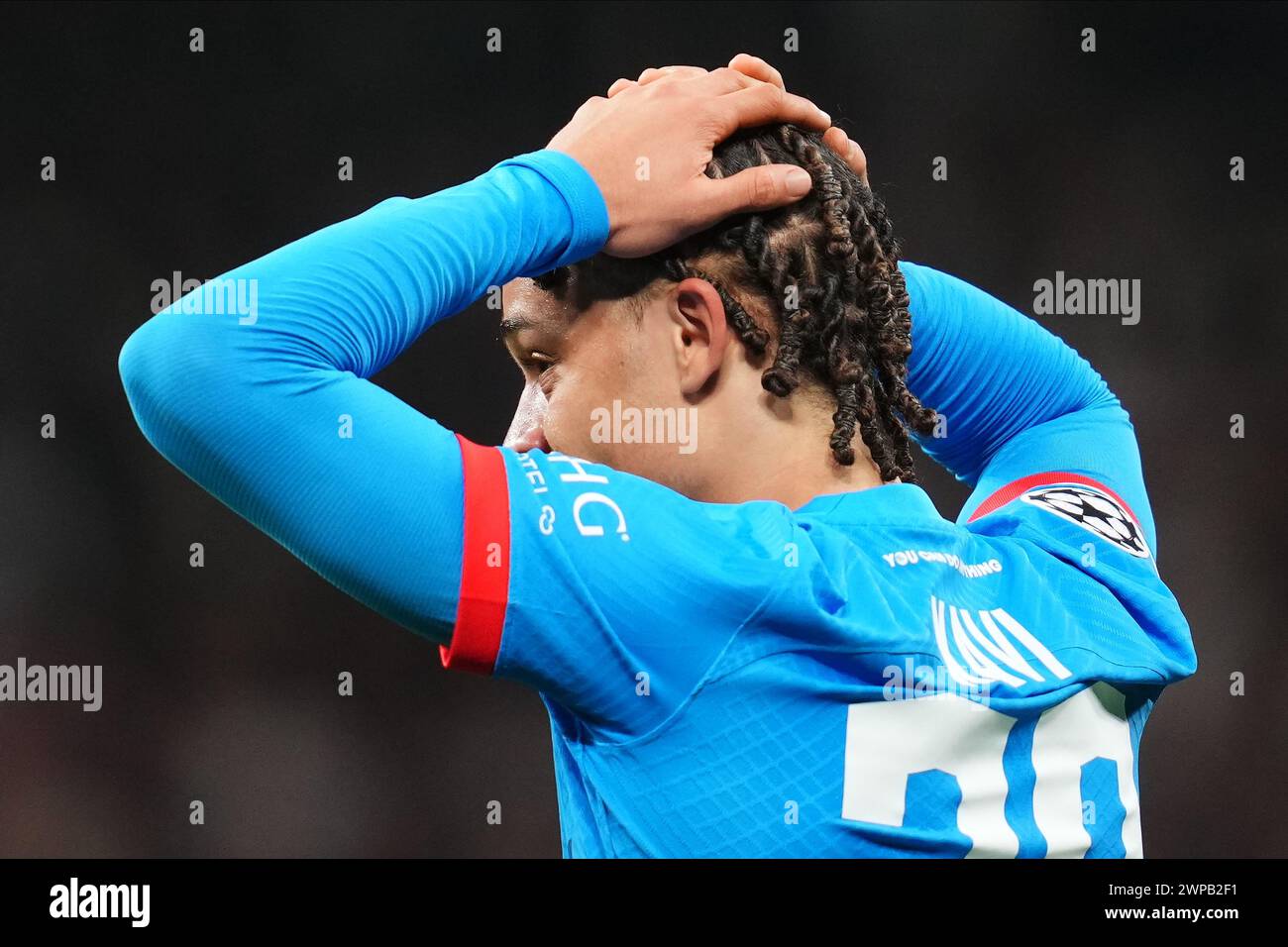 Madrid, Spain. 06th Mar, 2024. Xavi Simons of RB Leipzigduring the UEFA ...