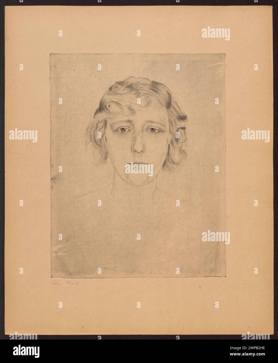 A short woman en face; Herszaft, Adam (1886-1942); 1930s (1930-00-00 ...