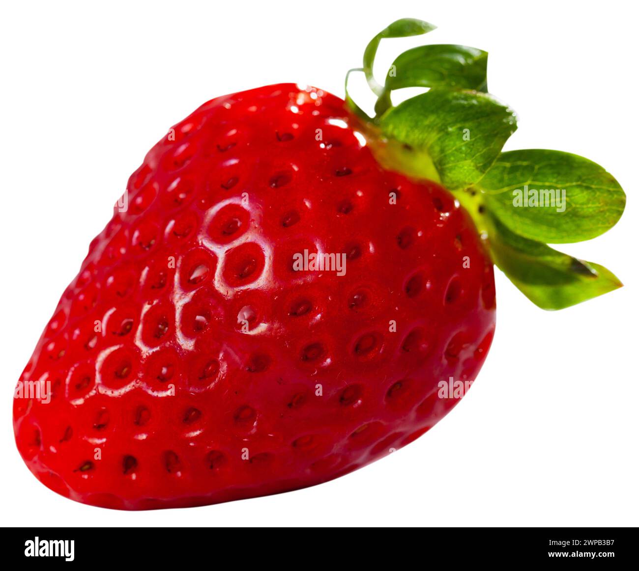 Large ripe bright red strawberries lie on white background Stock Photo ...