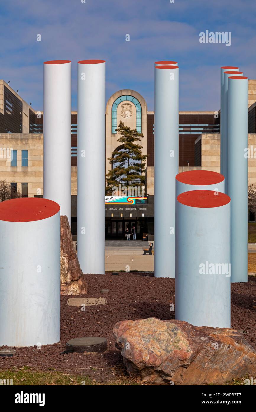Lansing, Michigan - The Michigan History Museum. A sculpture called ...