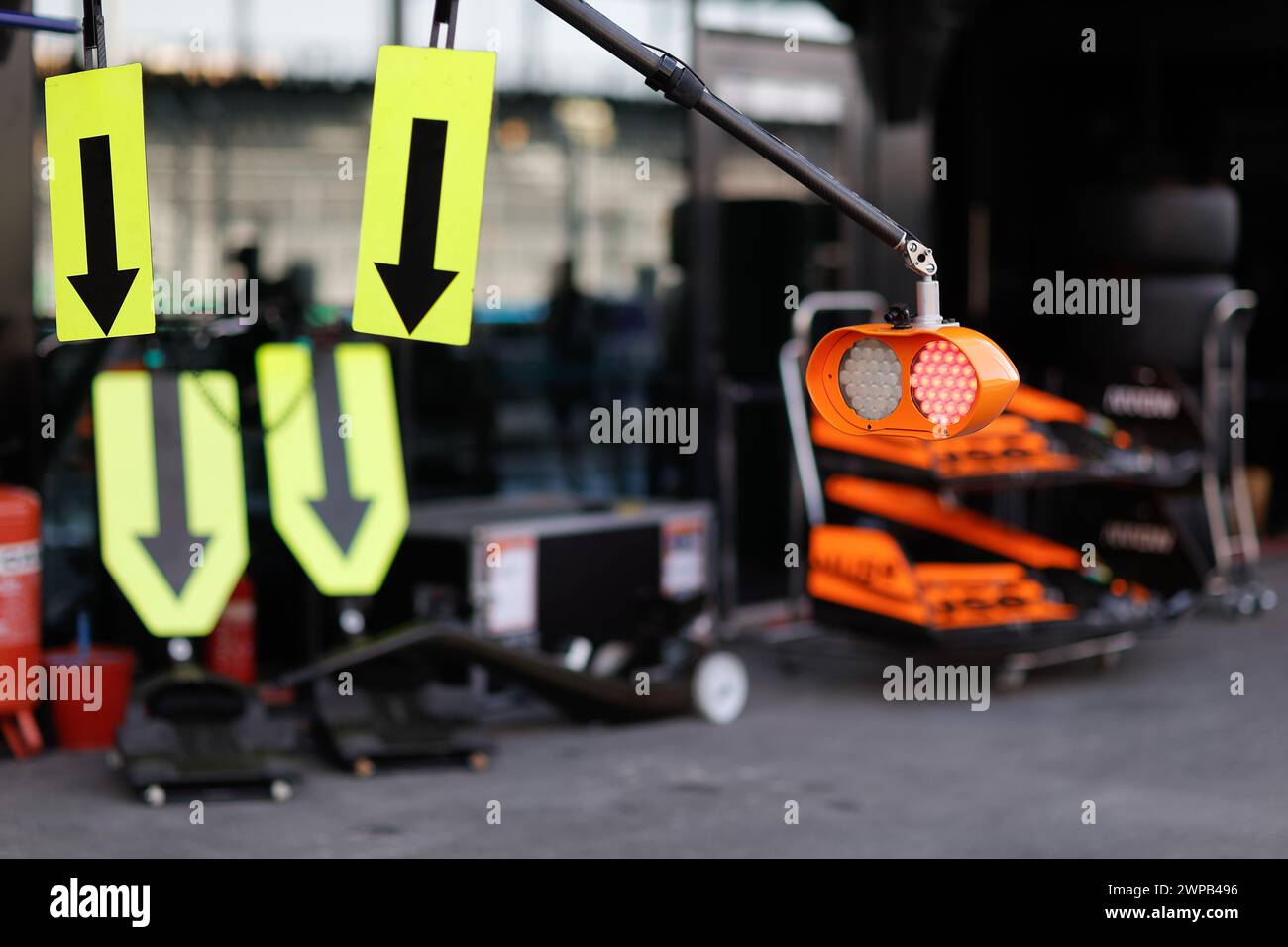 traffic light, stand, pit lane, during the Formula 1 STC Saudi Arabian ...