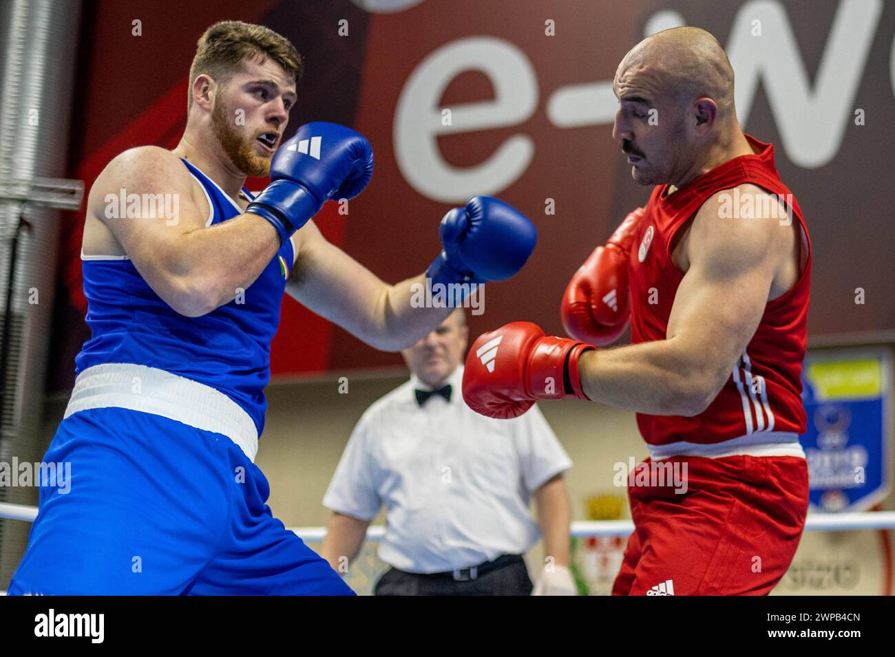Busto Arsizio, Italy. 06th Mar, 2024. Acik Yusuf (Tur) inj red and ...