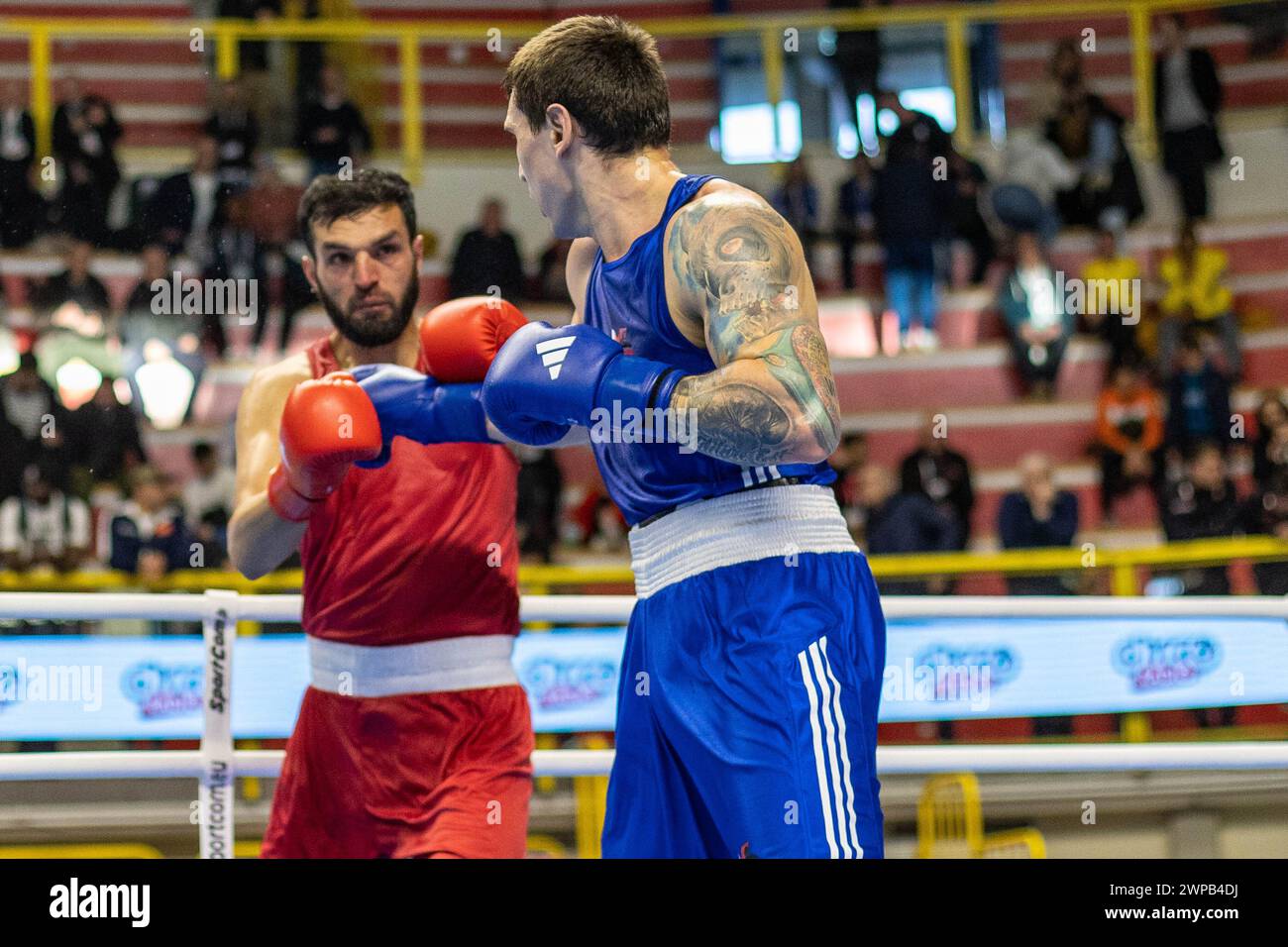 Busto Arsizio, Italy. 06th Mar, 2024. Azhar (Pak) and Latypov Danis ...