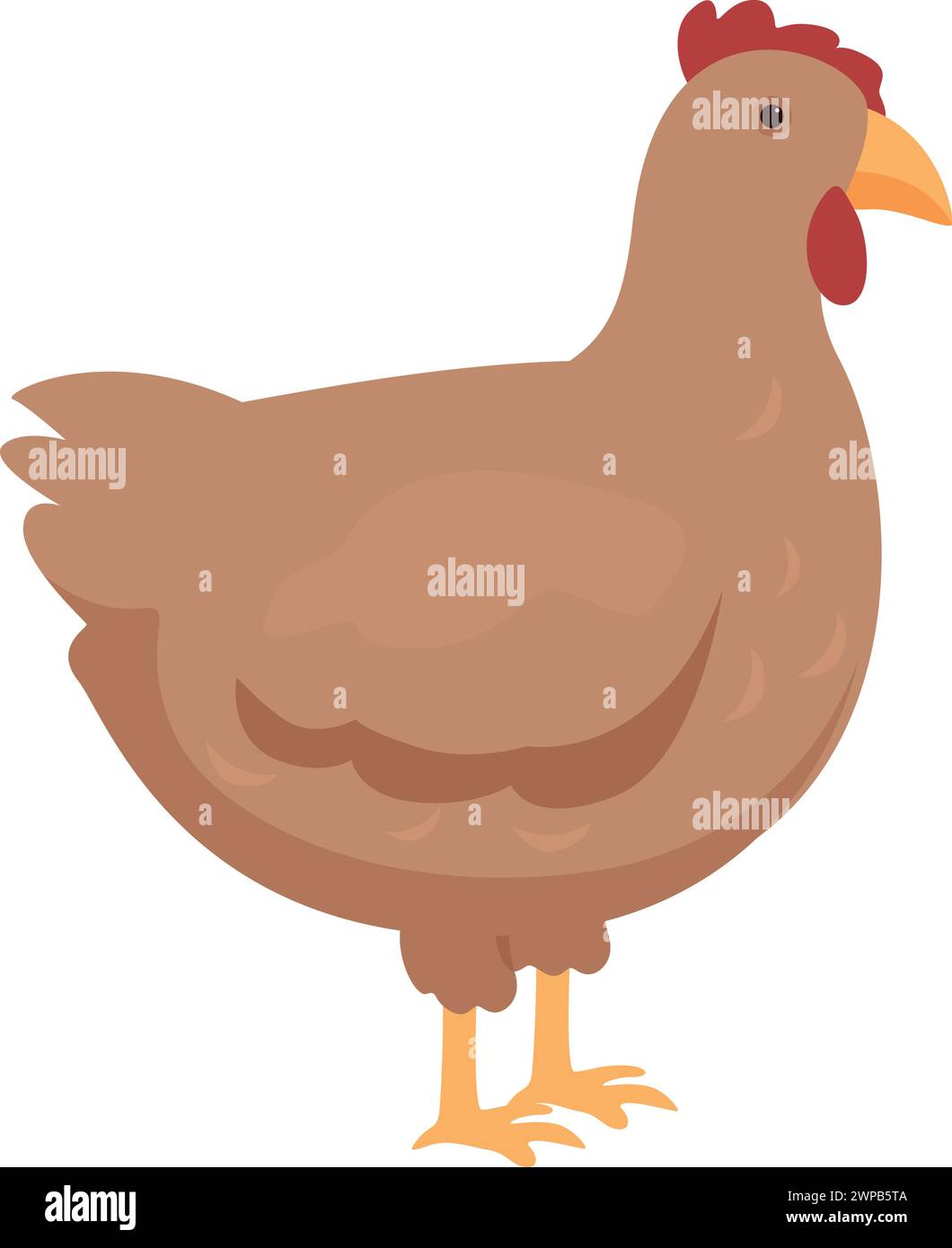 Farm chicken icon cartoon vector. Bird animal. Stable hen production ...