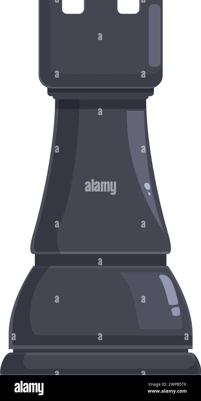 Chess tower piece icon cartoon vector. Castle classroom. Activity logic ...