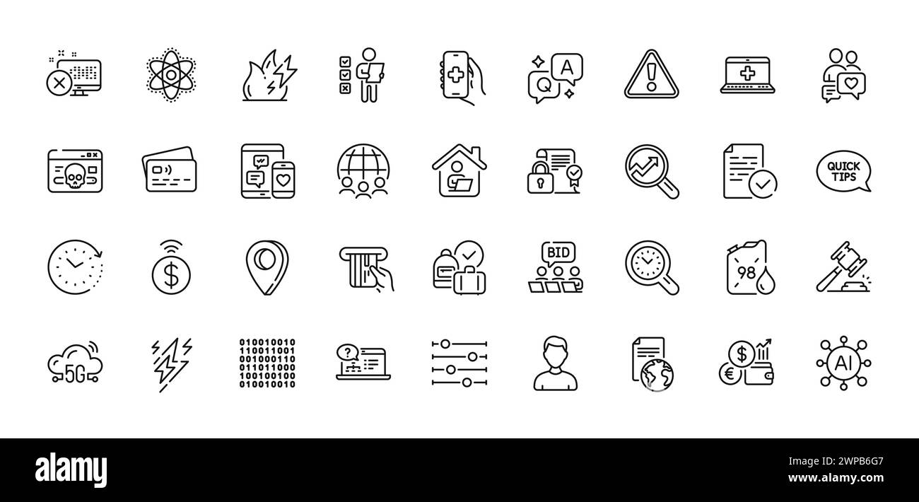 Time change, Card and Contactless payment line icons pack. For web app ...