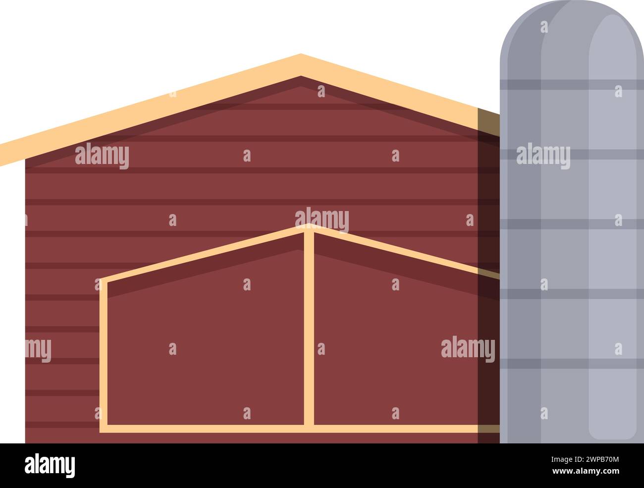 Chicken farm icon cartoon vector. Barn animal grow. Nature village ...