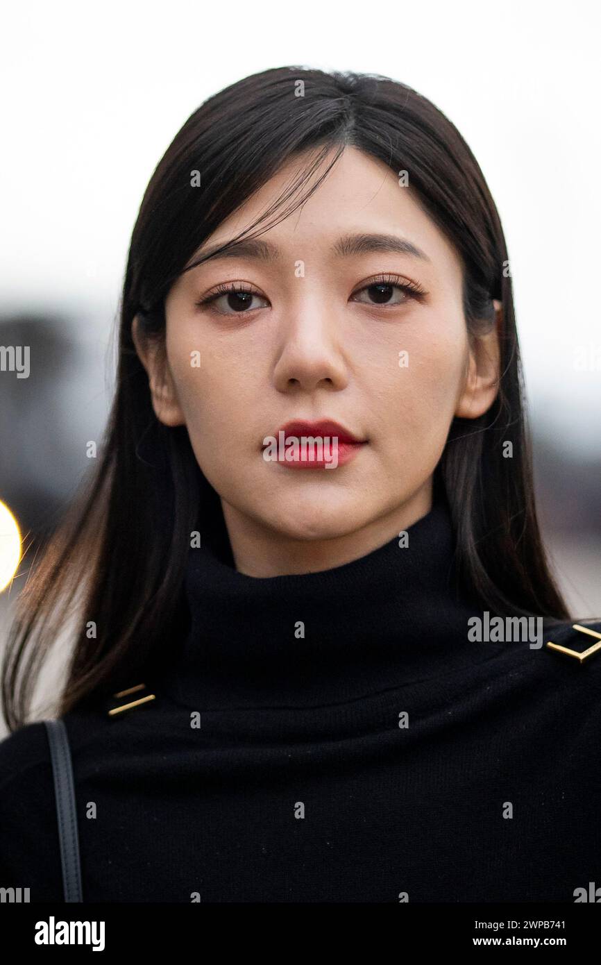 Puff Kuo arrives for the Louis Vuitton Fall/Winter 2024-2025 ready-to ...