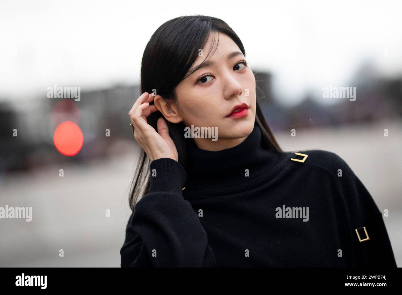 Puff Kuo arrives for the Louis Vuitton Fall/Winter 2024-2025 ready-to ...