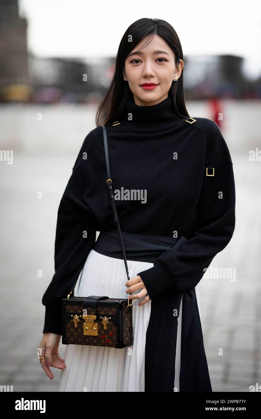 Puff Kuo arrives for the Louis Vuitton Fall/Winter 2024-2025 ready-to ...