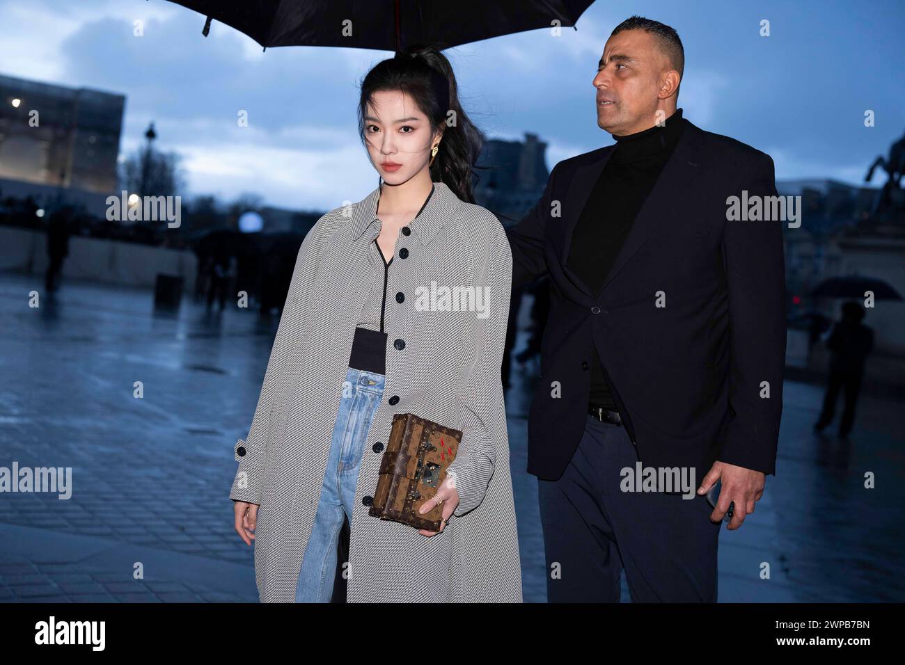 Sabrina Zhuang arrives for the Louis Vuitton Fall/Winter 2024-2025 ...
