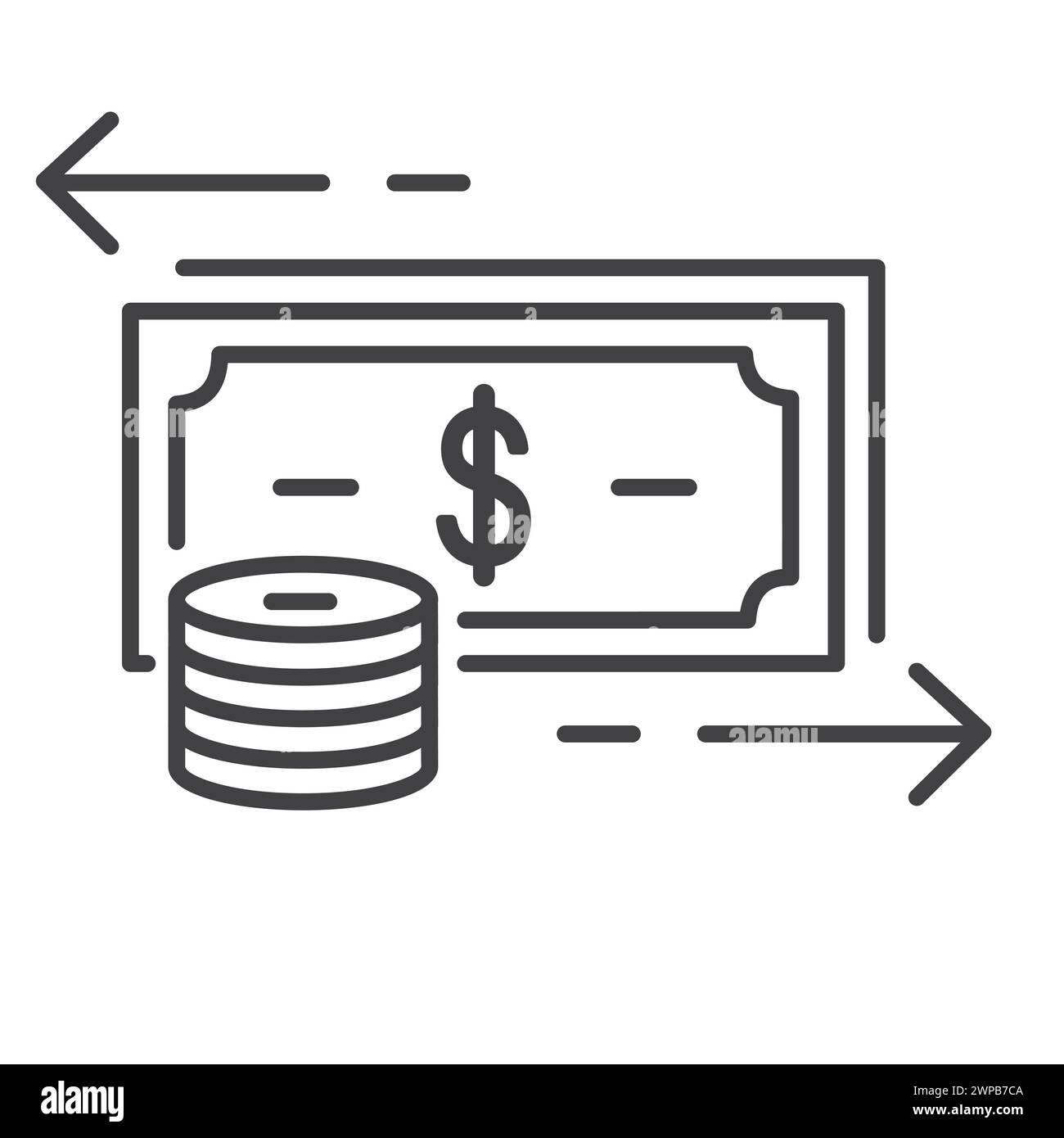 Cash Flow Vector Illustration Icon Design Stock Vector Image & Art - Alamy