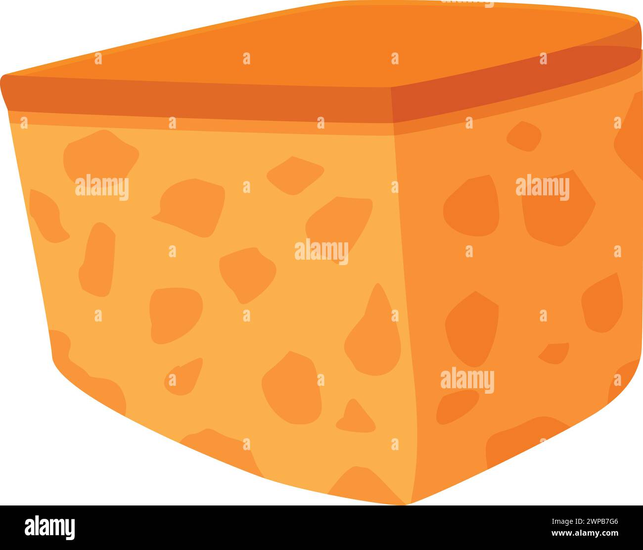 Bread croutons food icon cartoon vector. Crisp piece. Cubes soup grain ...