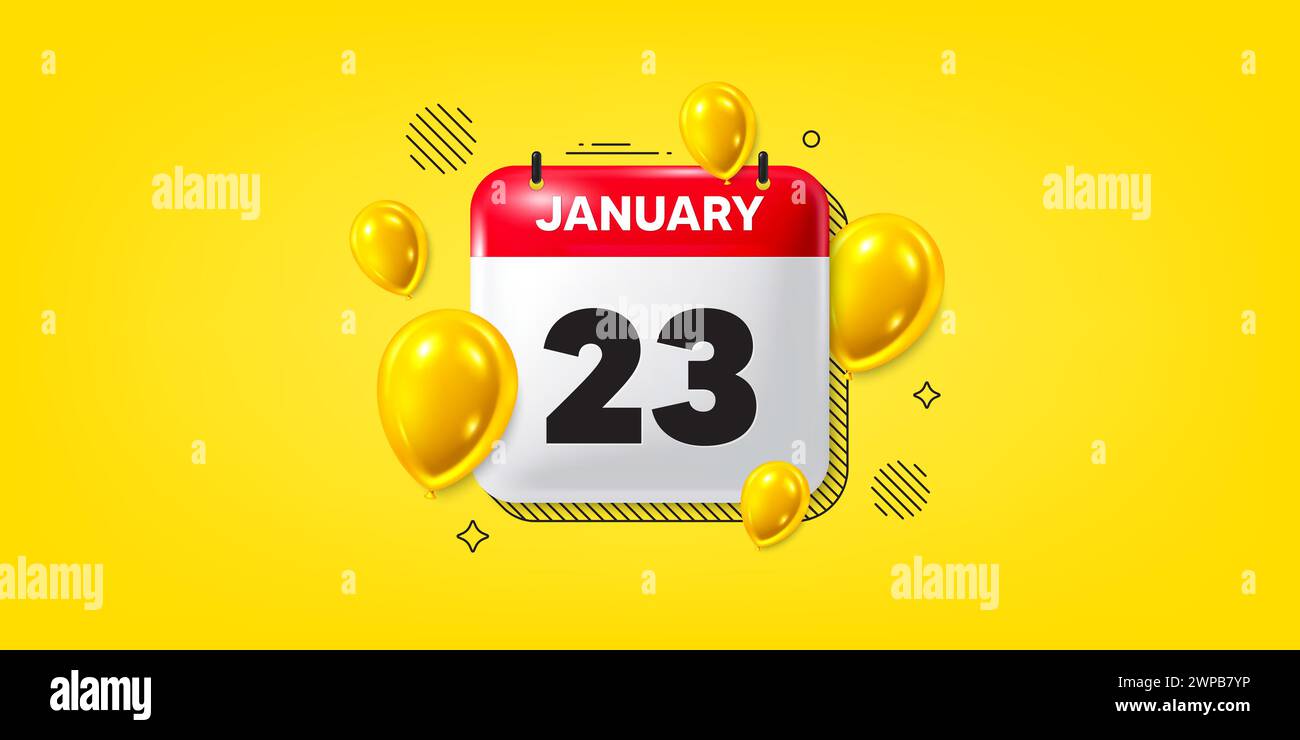 23th day of the month icon. Event schedule date. Calendar date of ...