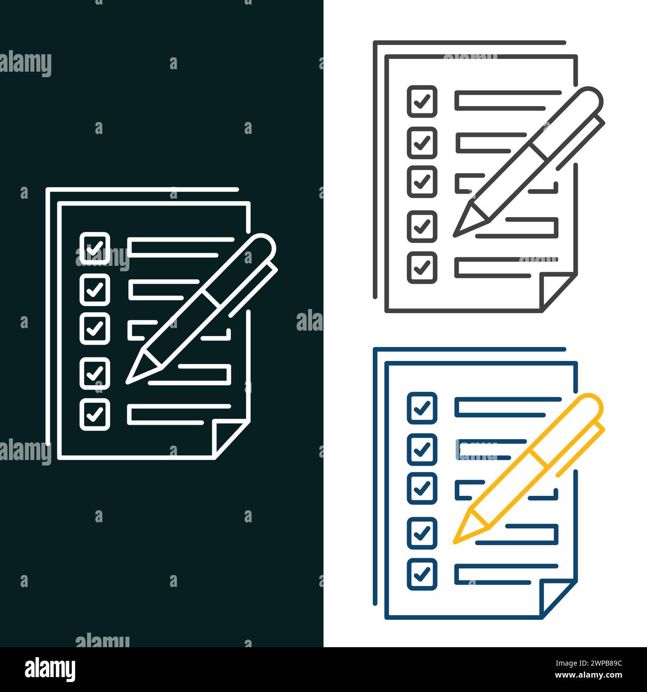 Checklist, To-Do List, Task List, Planning, Vector Icon Design Stock ...