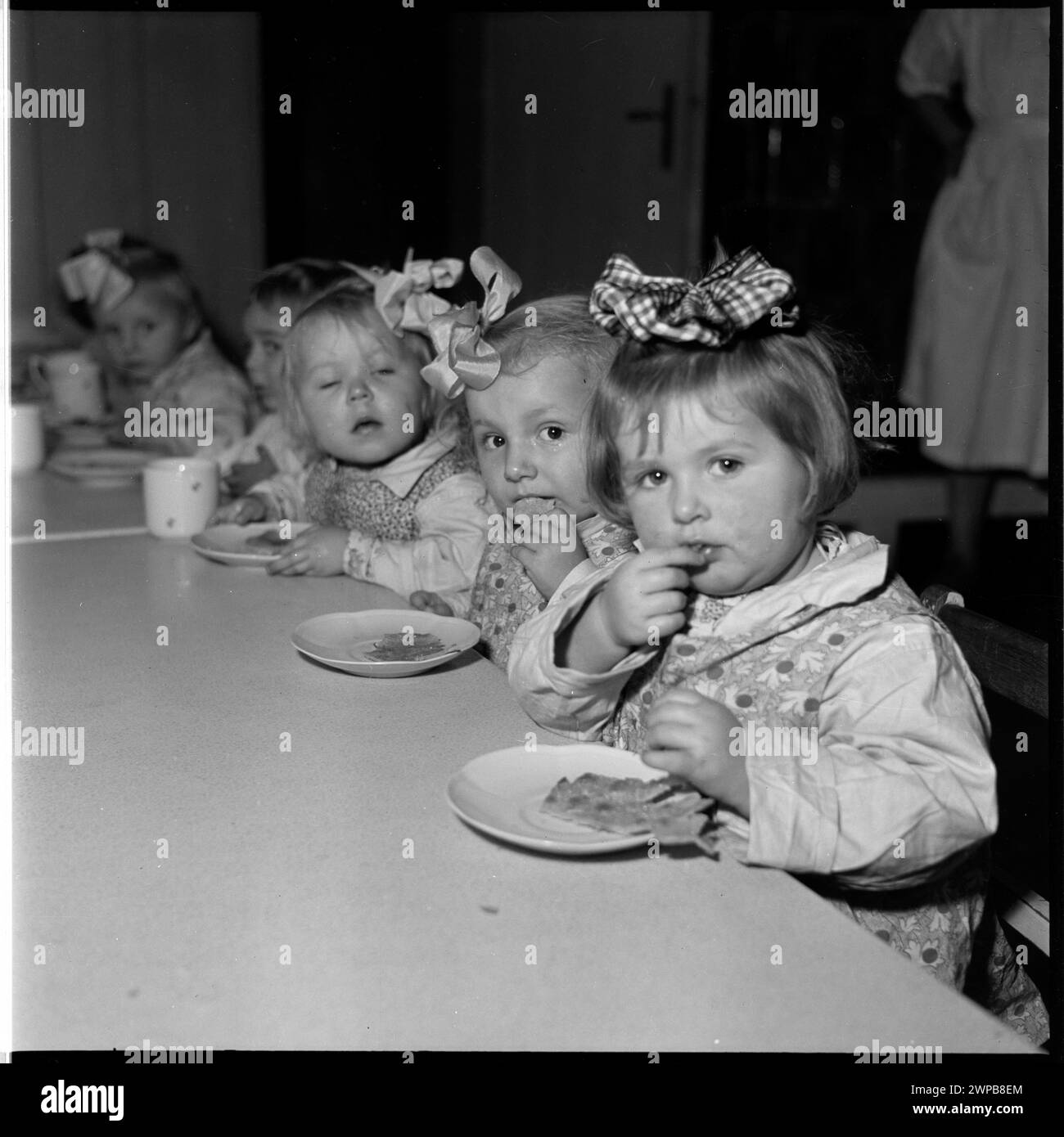 Obek and kindergarten at the patery of industry in Pabianice. Children ...