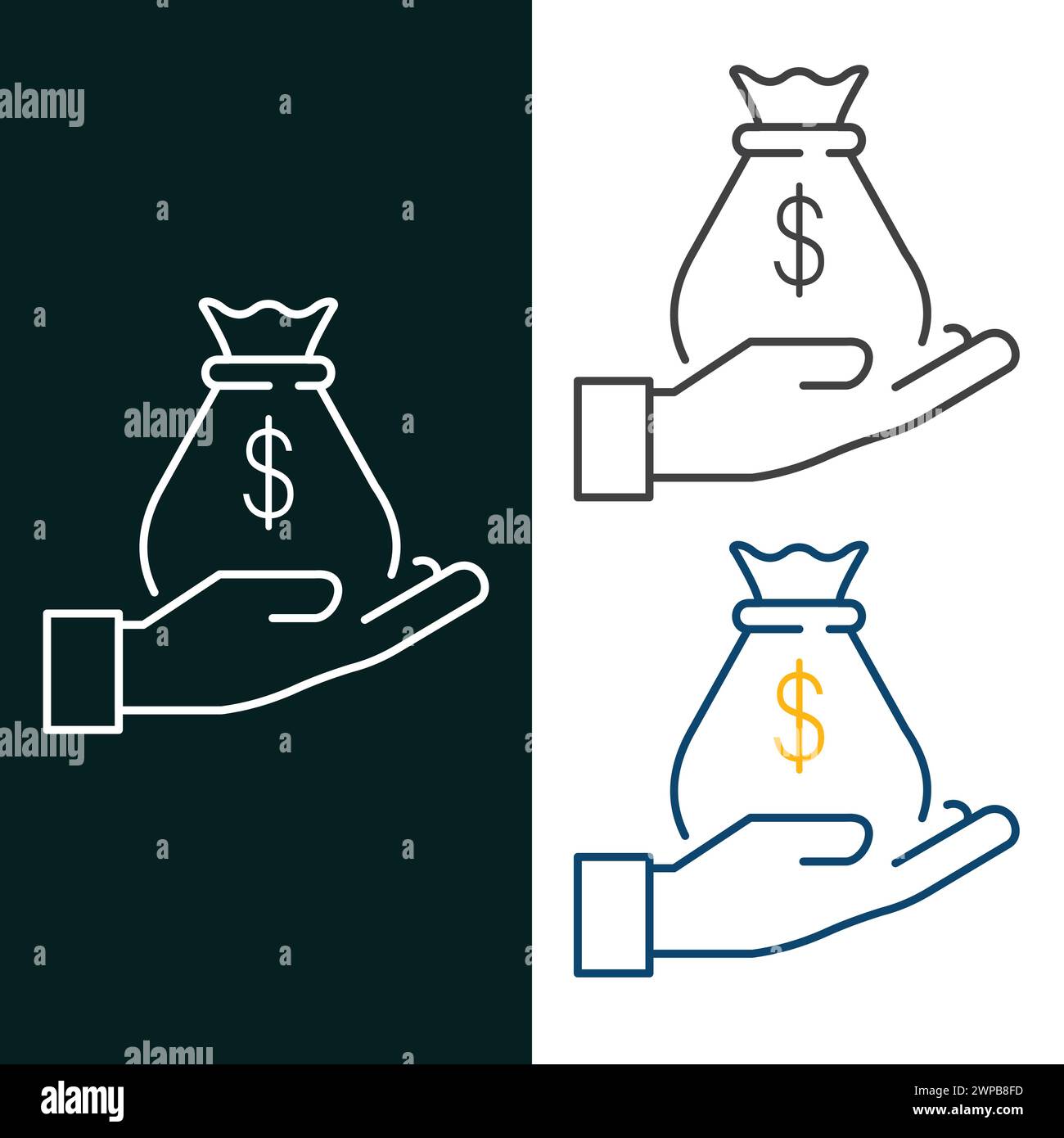 Coin Bag Vector Illustration Icon Design Stock Vector Image & Art - Alamy