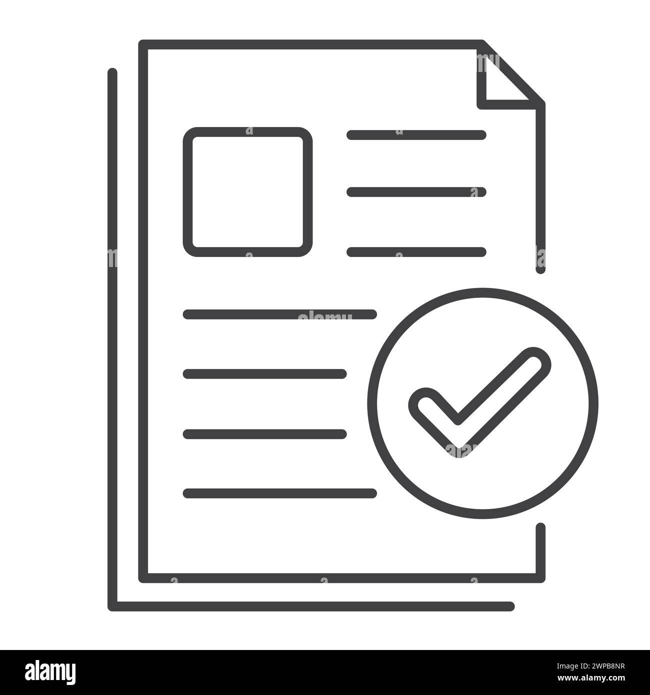 Approved form symbols Cut Out Stock Images & Pictures - Alamy