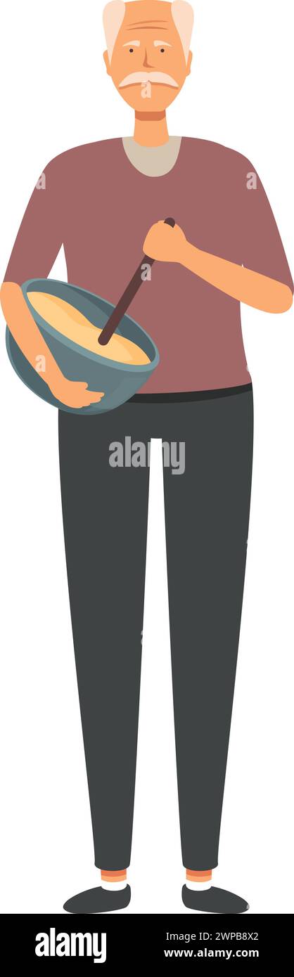 Mature man cook in Cut Out Stock Images & Pictures - Alamy