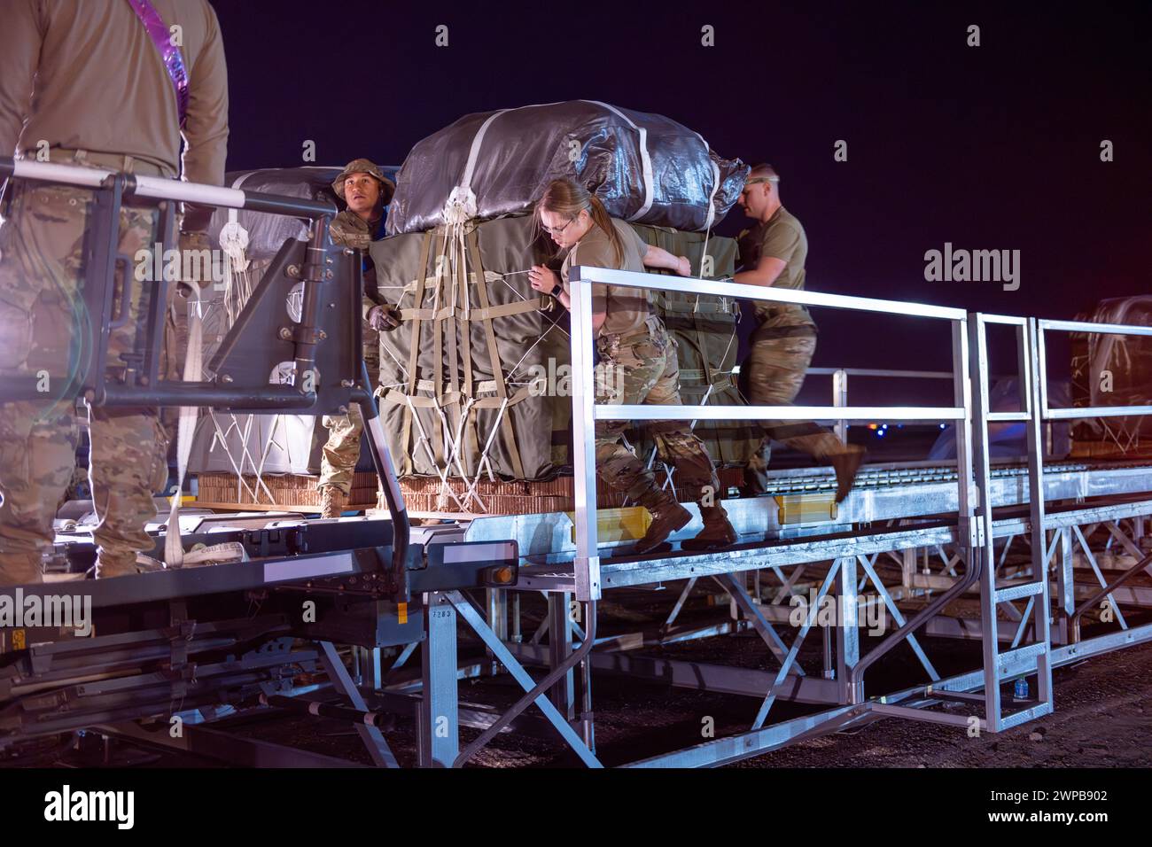 Azraq, Jordan. 05th Mar, 2024. U.S. Army soldiers and Air Force airmen ...