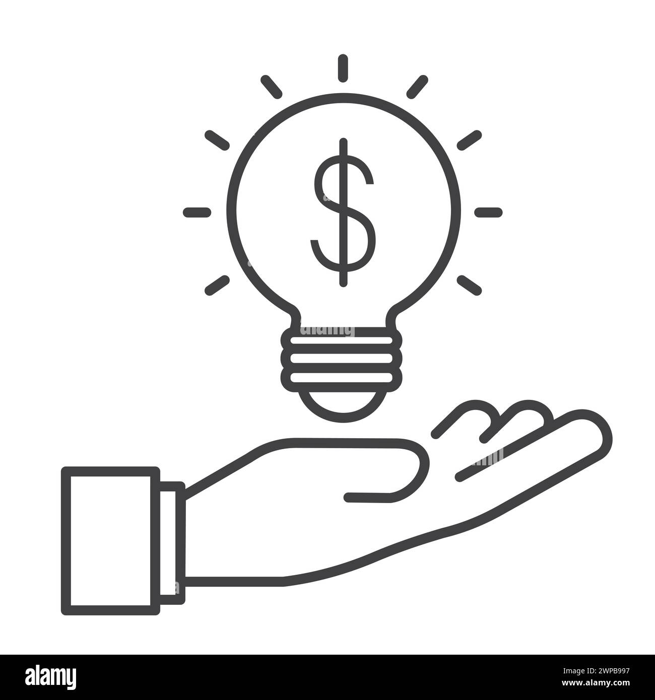 Innovative Concept Business Idea Vector Icon Design Stock Vector Image ...