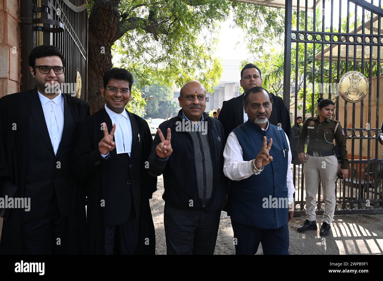New Delhi, India. 06th Mar, 2024. NEW DELHI, INDIA - MARCH 6: BJP MLA Vijender Gupta and Ajay ...