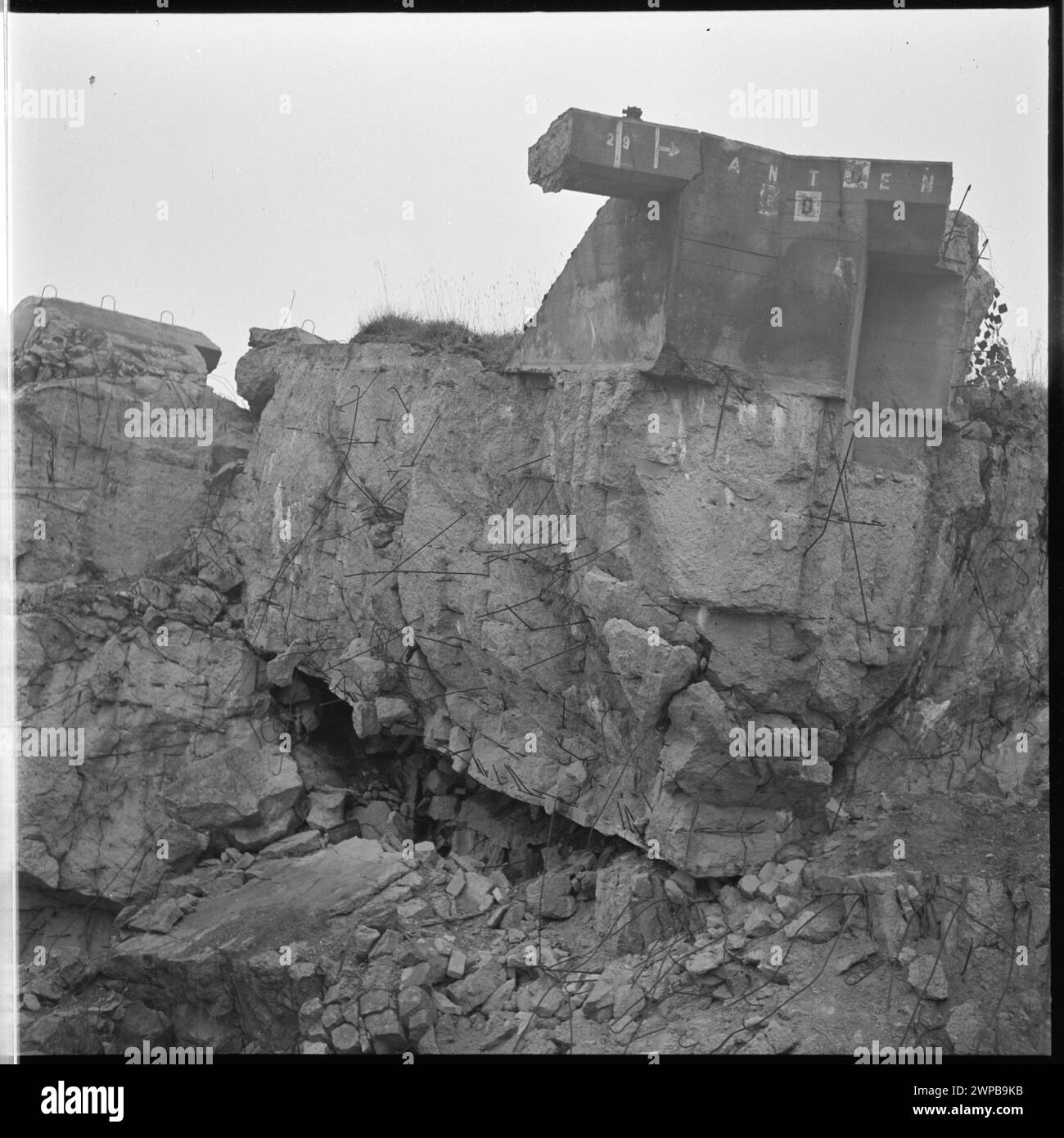 Photographic view of the Wilcze Szańc bunker, part of Adolf Hitler's ...