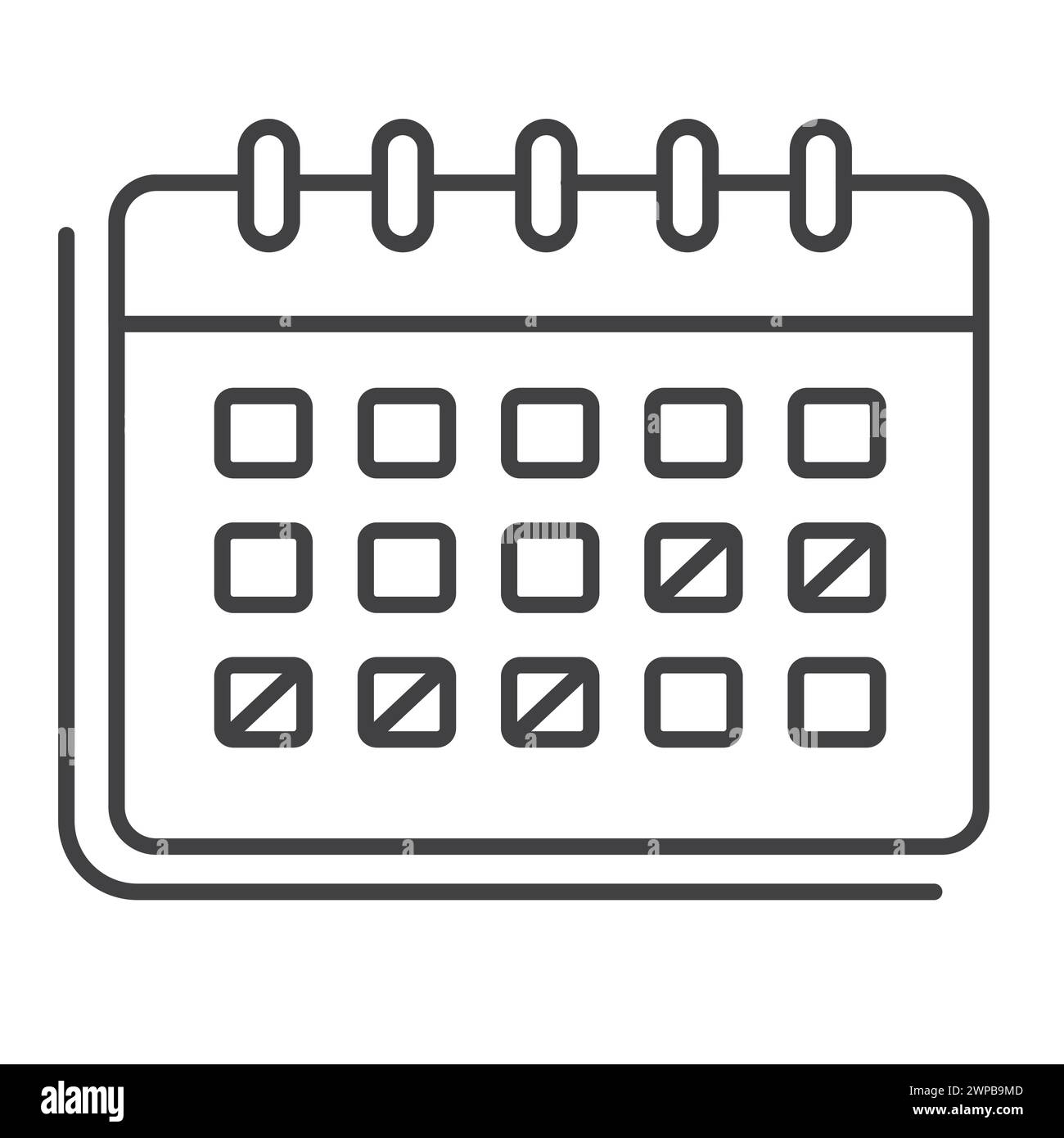 Calender Days Off Vector Illustration Icon Design Stock Vector Image ...