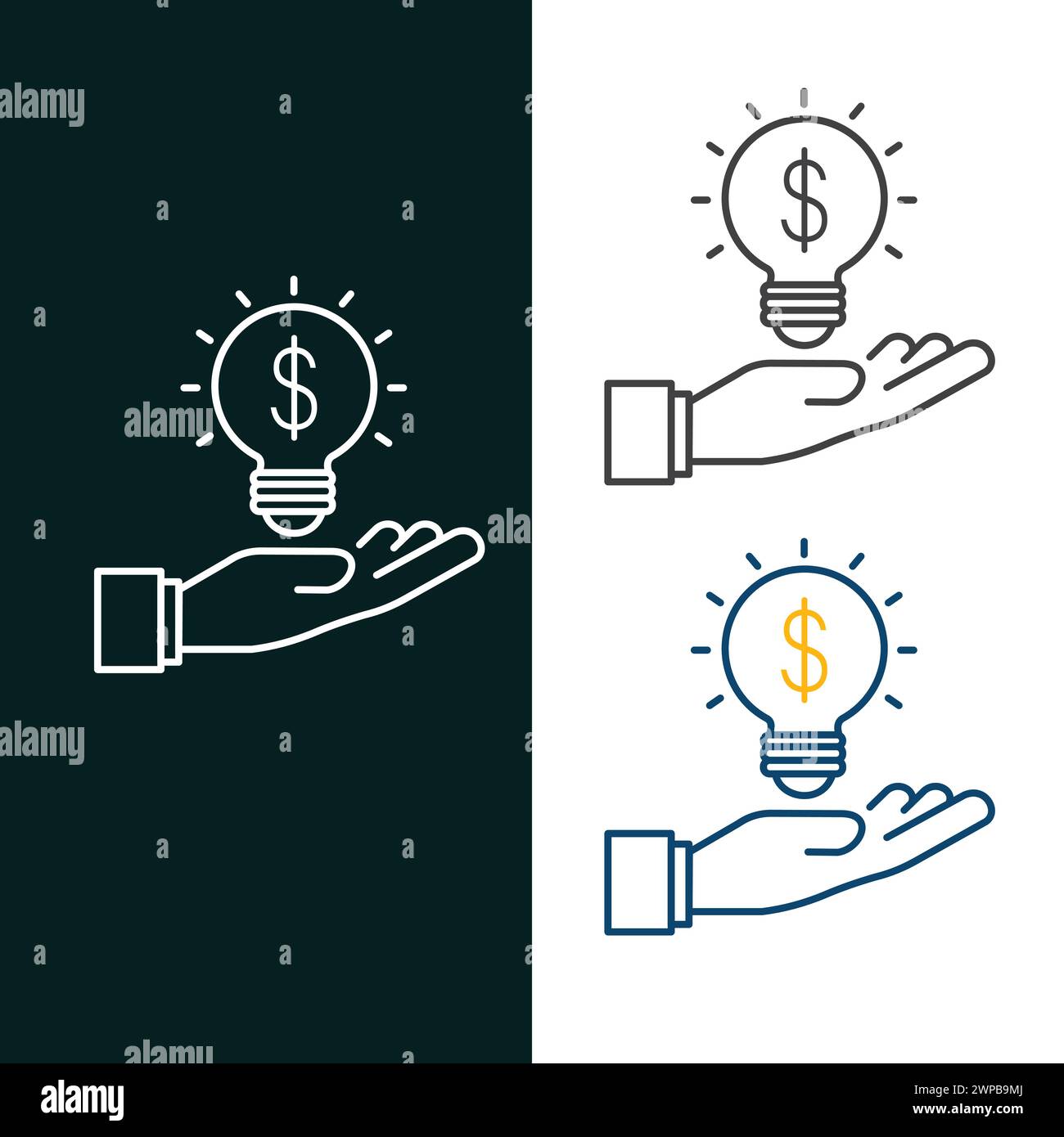 Innovative Concept Business Idea Vector Icon Design Stock Vector Image ...