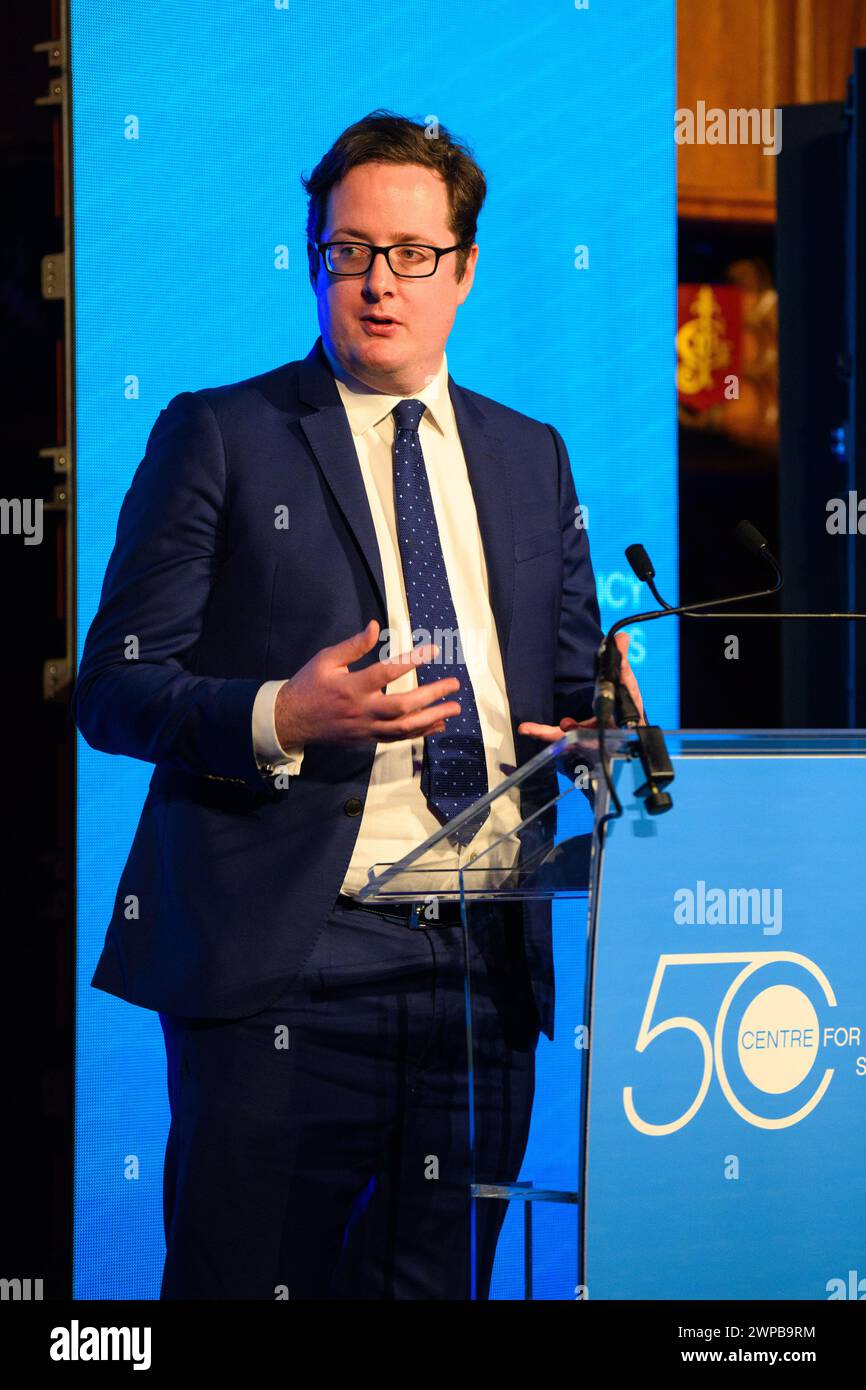 EDITORIAL USE ONLY CPS Director Robert Colville speaks at the Centre ...