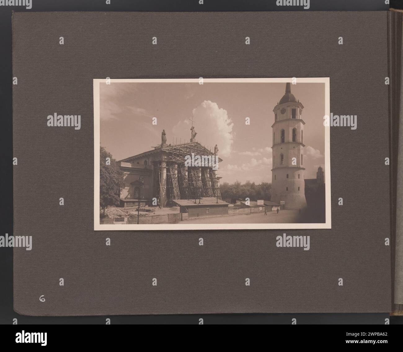 Photograph of the Basilica of Saint Stanislaus in Vilnius showing the ...