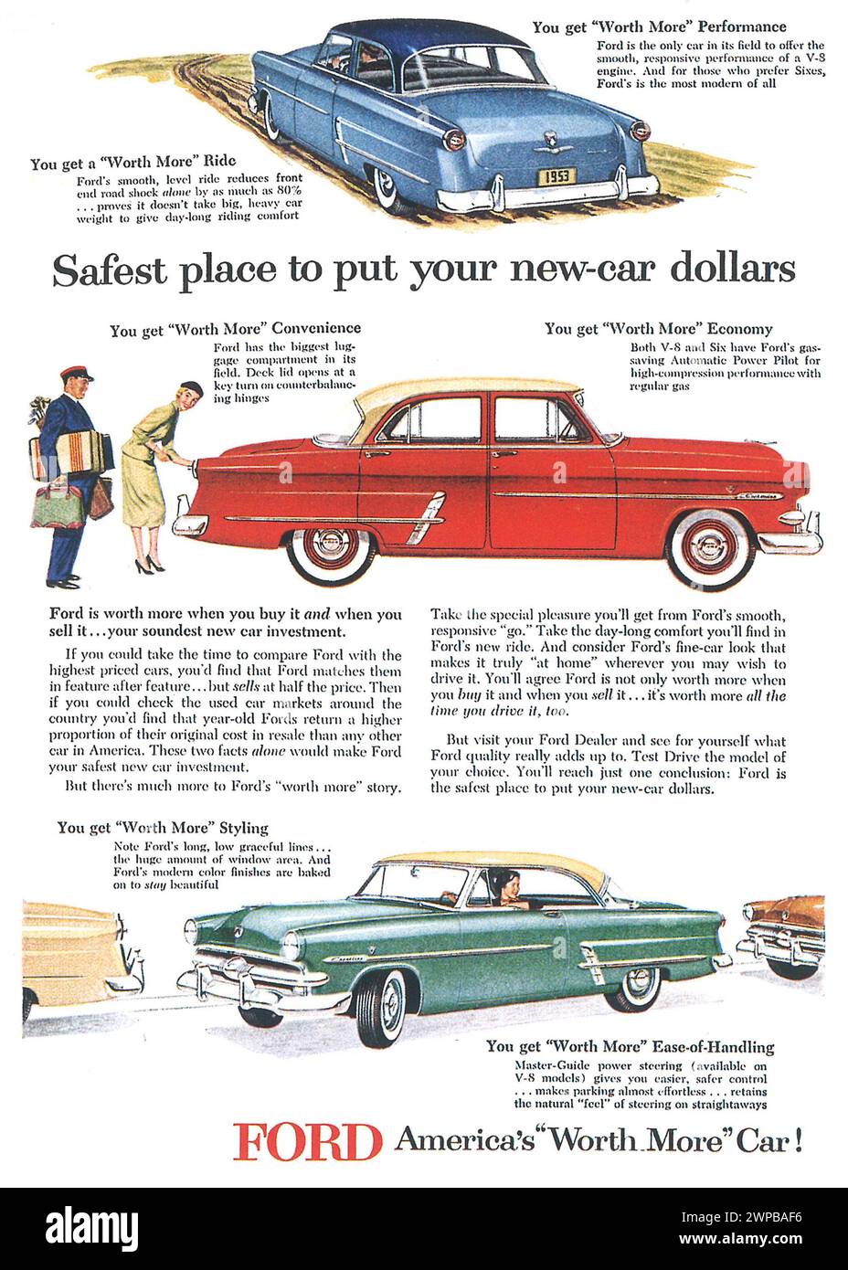 Car advertising 1950s hi-res stock photography and images - Alamy