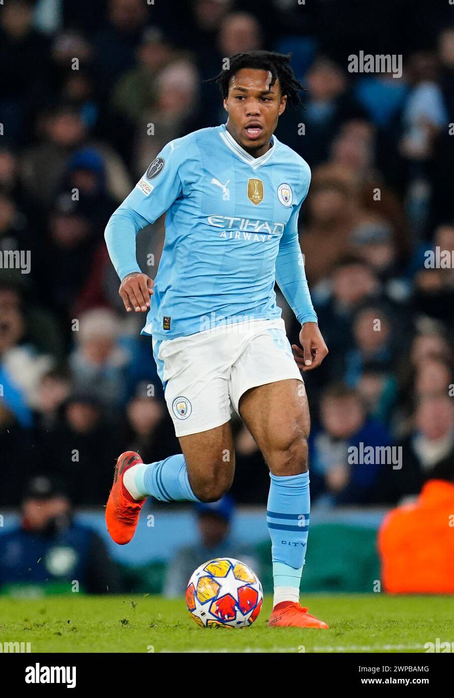 Manchester City's Micah Hamilton during the UEFA Champions League round ...