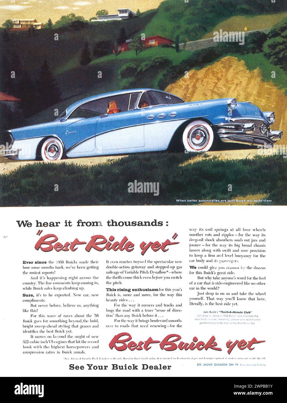1956 Buick Special 4-Door Hardtop print ad Stock Photo - Alamy