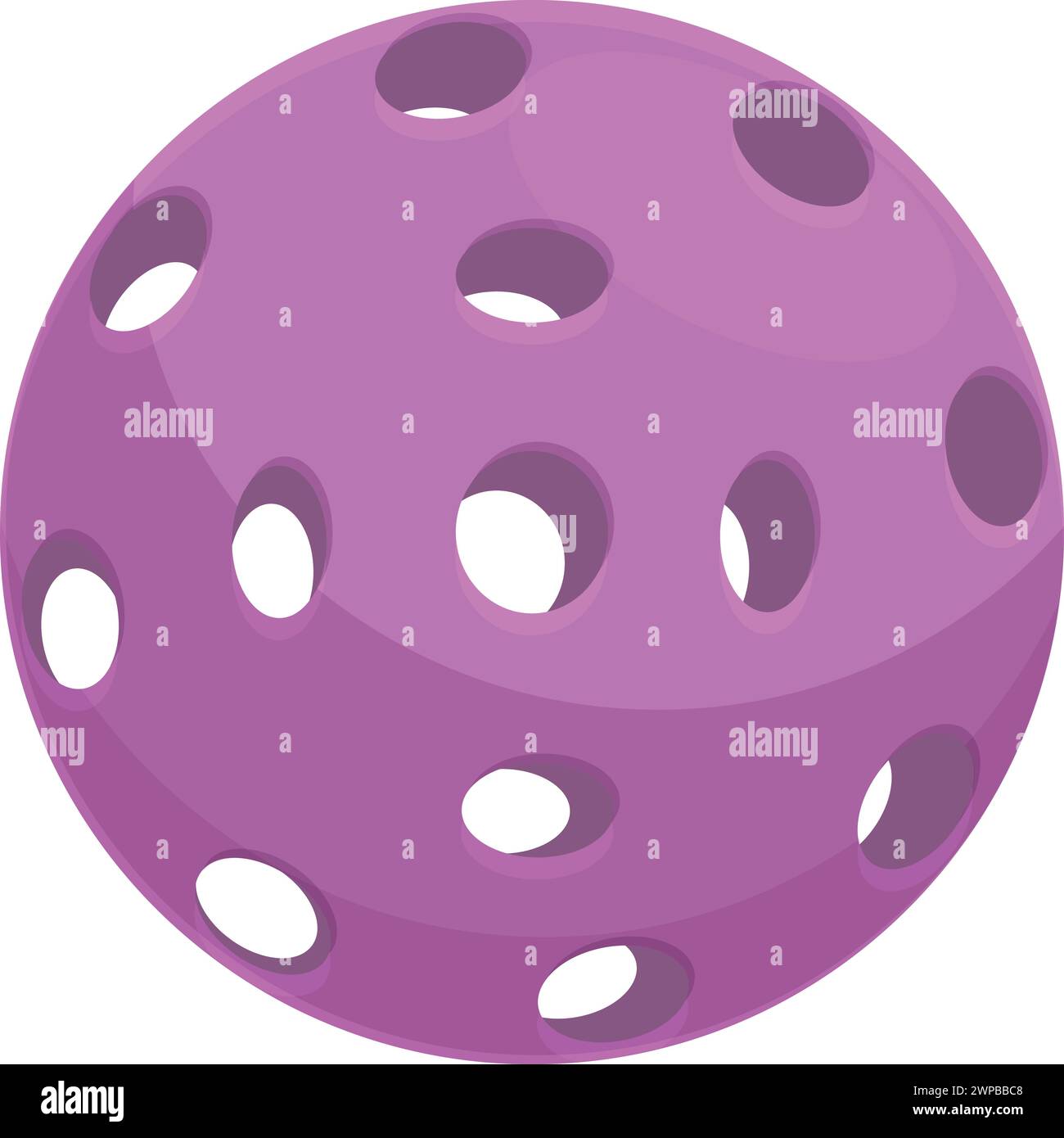 Pickleball ball icon cartoon vector. Wear player. Wiffle ball sphere ...