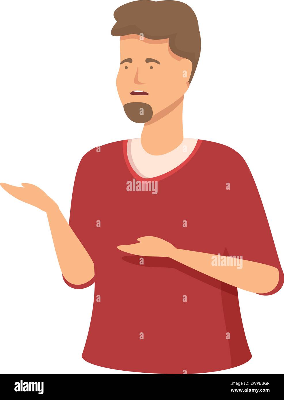 Talk person icon cartoon vector. Active modern character. Modern ...