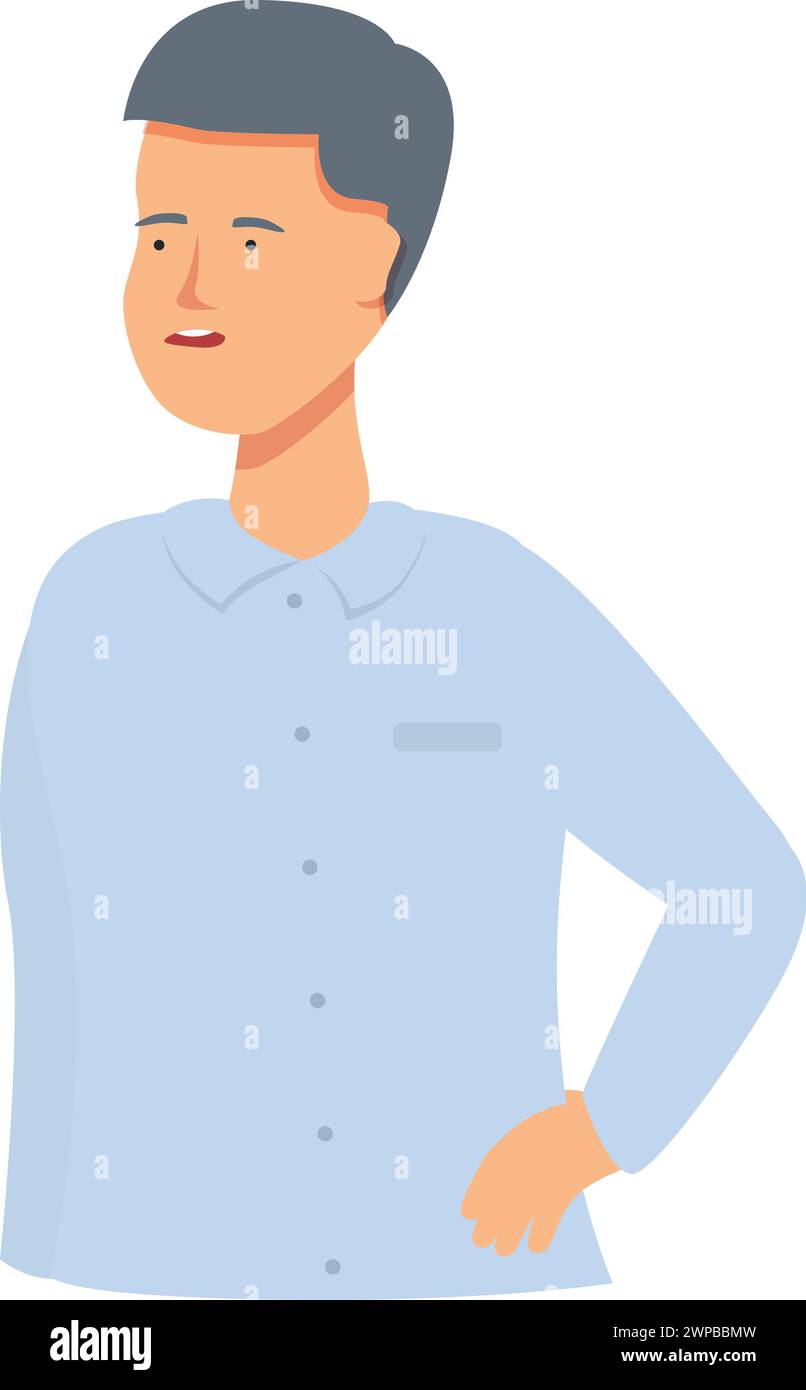 Serious man guy icon cartoon vector. Mother child talk. Speak ...