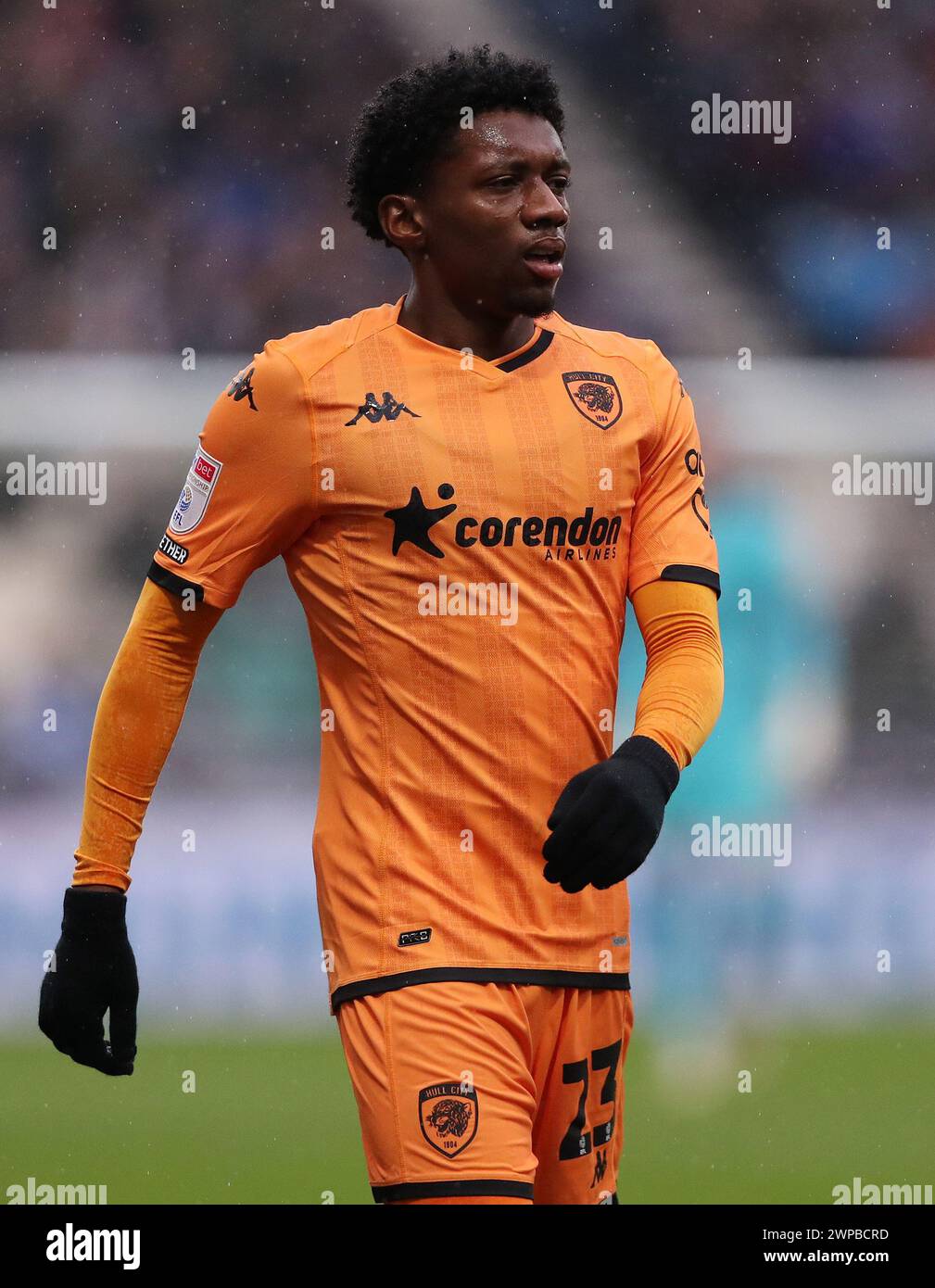 Hull City's Jaden Philogene-Bidace during the Sky Bet Championship ...