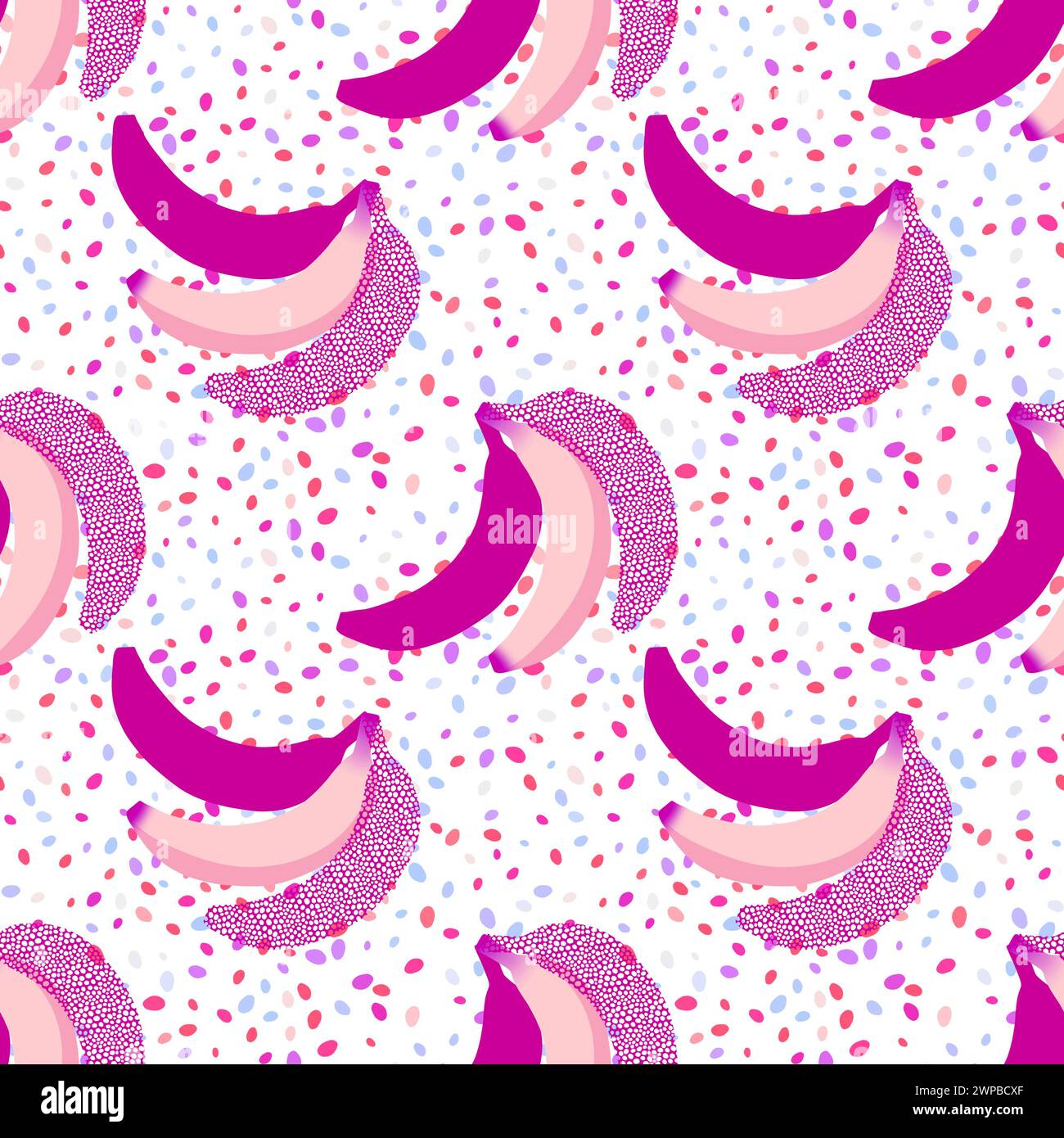Summer print with fruit seamless abstract banana pattern for fabrics ...