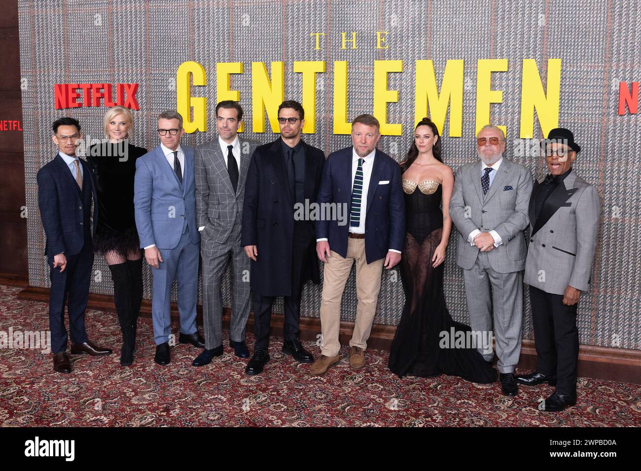 London, UK. March 5th, 2024. (L-R) Michael Vu, Joel Richardson, Max Beesley, Daniel Inge, Theo ...