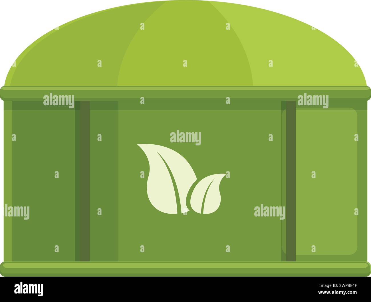 Bio gas energy icon cartoon vector. Tank renewable gas. Bio plant power ...