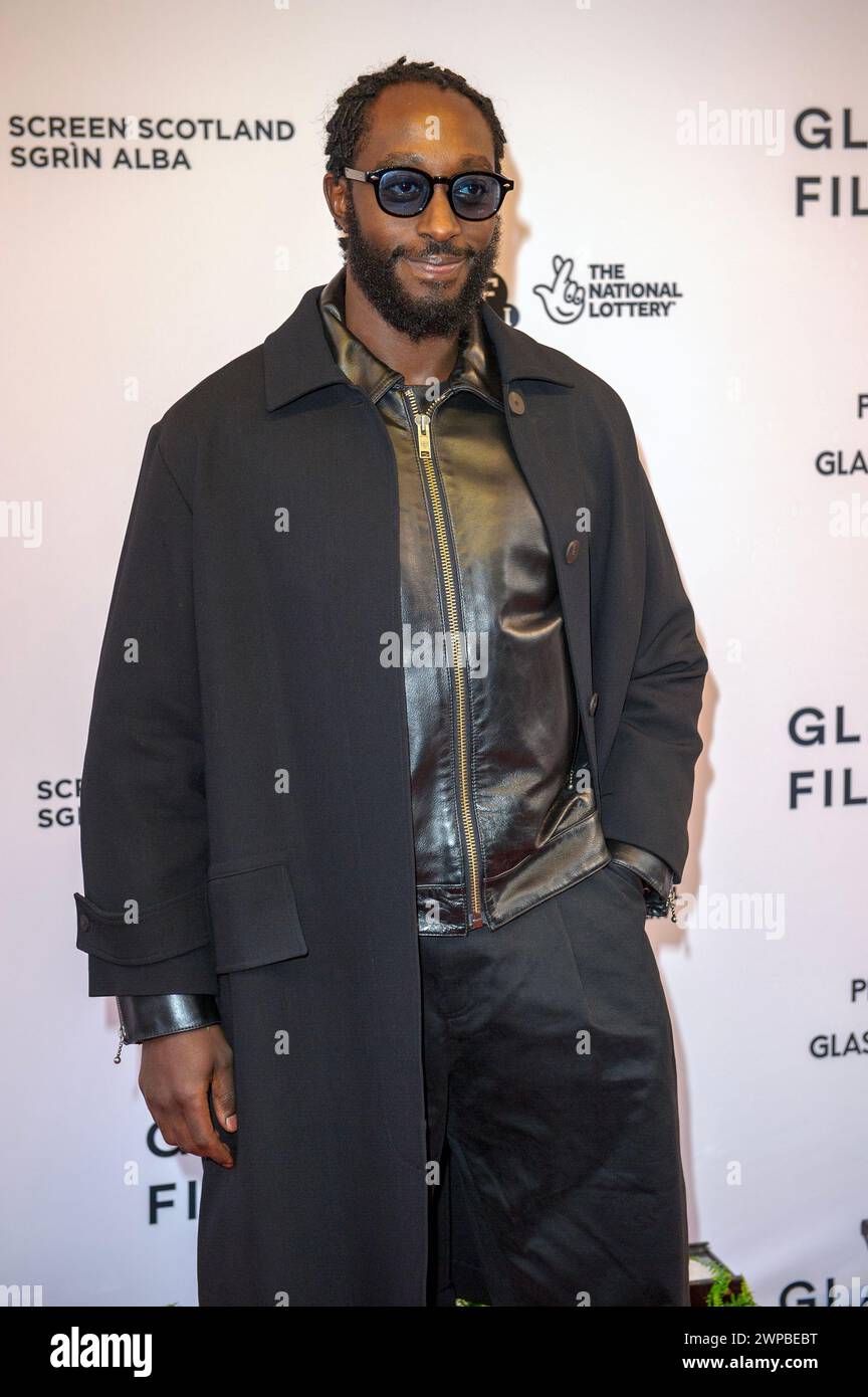 Glasgow, Scotland, UK. 3rd March, 2024. Actor, Ivanno Jeremiah, on the ...